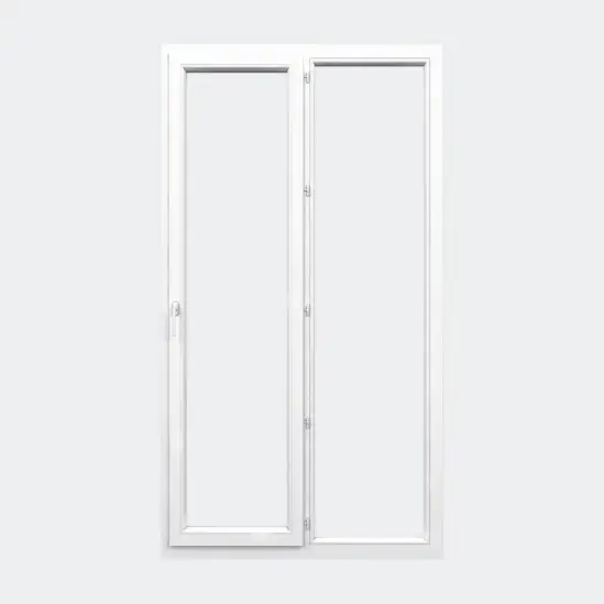 Puerta Balconera PVC 1 hoja apertura batiente + 1 fija a medida