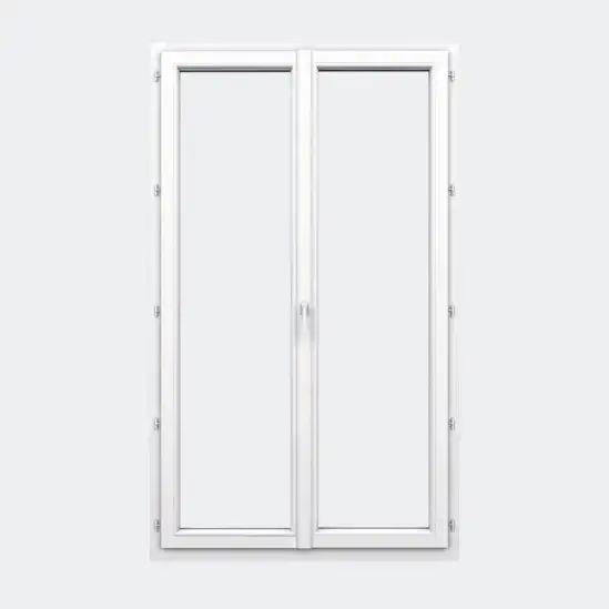 Puerta Balconera PVC 2 hojas apertura batiente